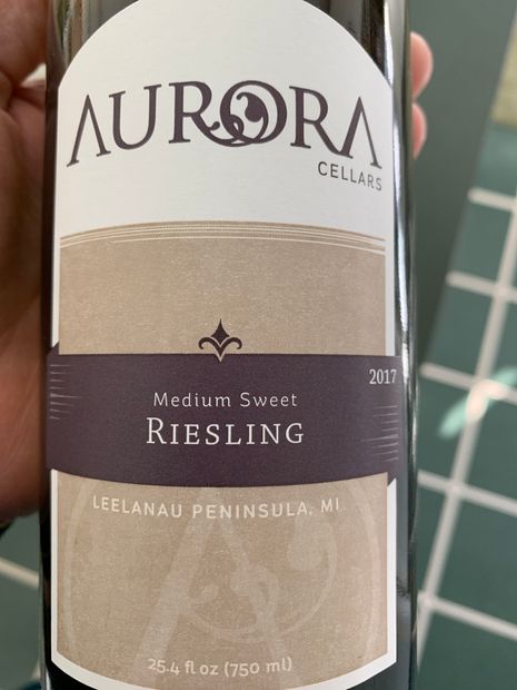 2018 Aurora Cellars Riesling Semi Dry, USA, Michigan, Leelanau ...