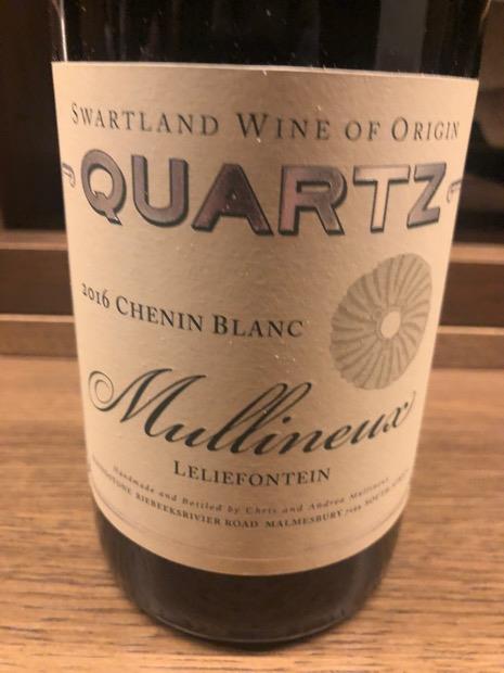 2016 Mullineux Chenin Blanc Quartz 'Leliefontein', South Africa, Coastal Region, Swartland ...
