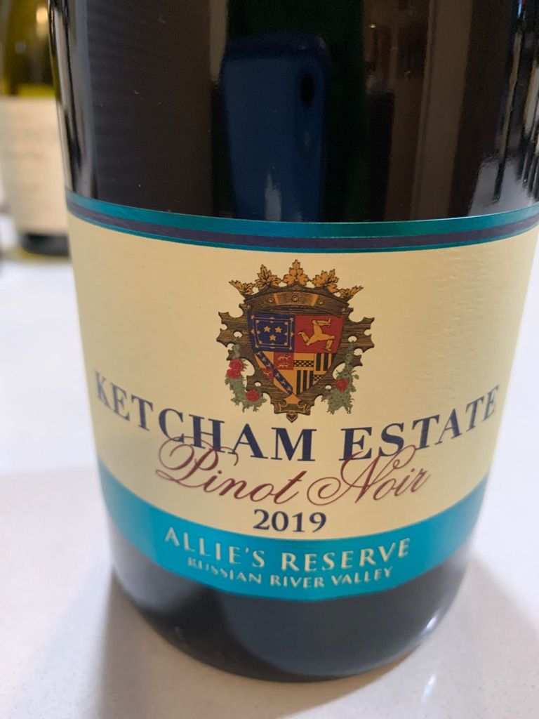 2019 Ketcham Estate Pinot Noir Allie's Reserve, USA, California, Sonoma ...