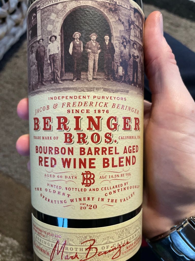 2020 Beringer Bros. Bourbon Barrel Aged Red Blend, USA, California ...