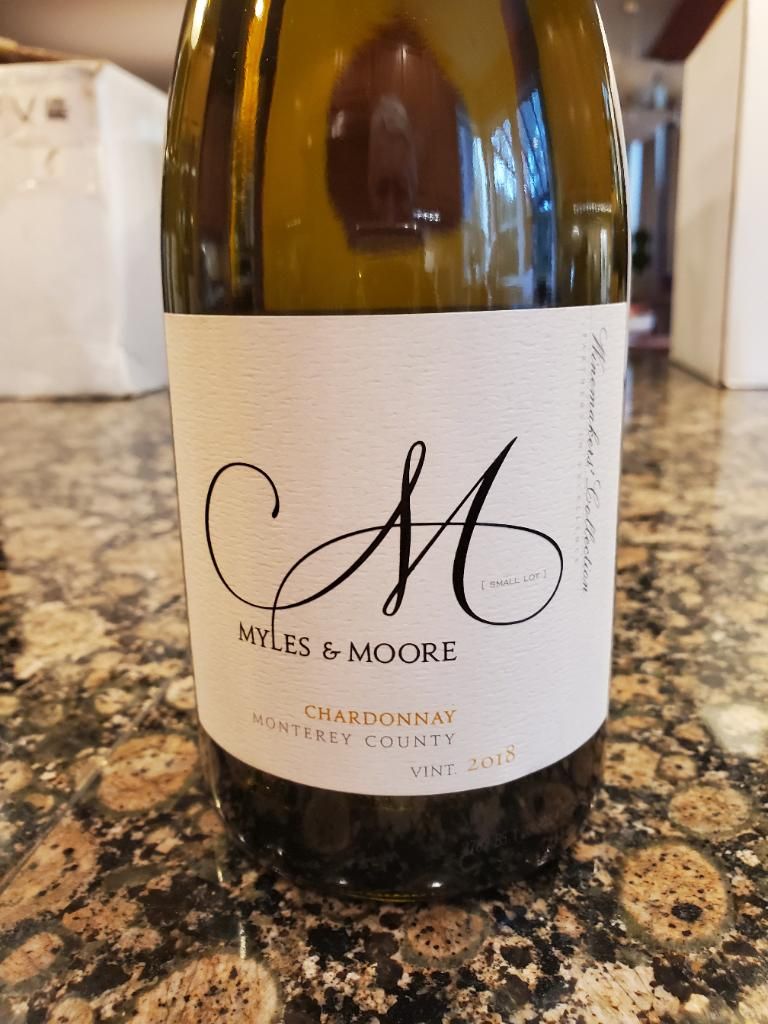 2017 Myles & Moore Chardonnay, USA, California, Central Coast, Monterey ...