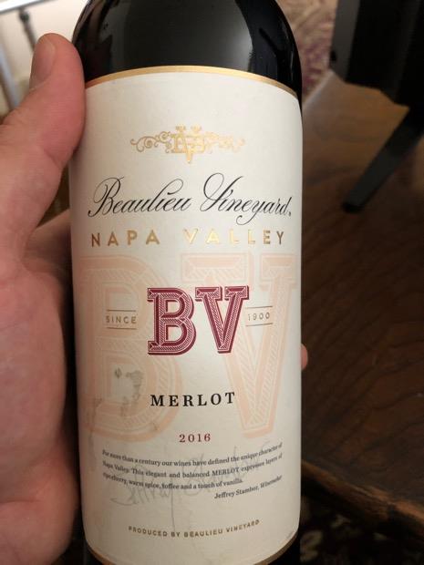 2016 Beaulieu Vineyard Merlot Napa Valley, USA, California, Napa Valley ...