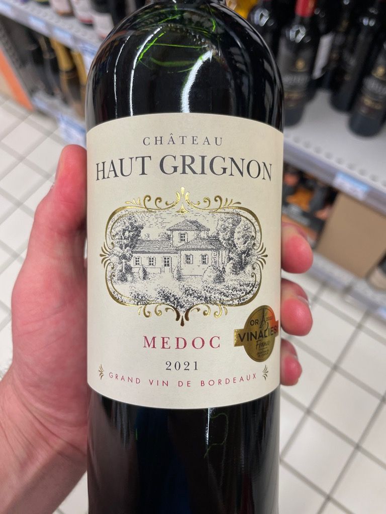 2021 Château Haut-Grignon Grande Réserve, France, Bordeaux, Médoc ...