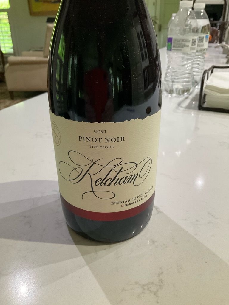 2021 Ketcham Estate Pinot Noir Five Clone Russian River Valley, USA ...