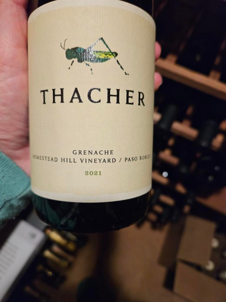 2021 Thatcher Grenache Homestead Hill, USA, California, Central Coast ...