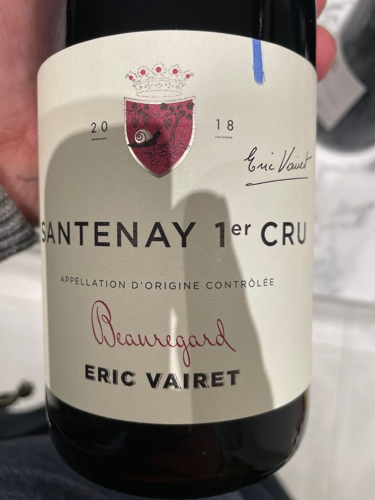 2018 Eric Vairet Santenay 1er Cru, France, Burgundy, Côte de Beaune ...