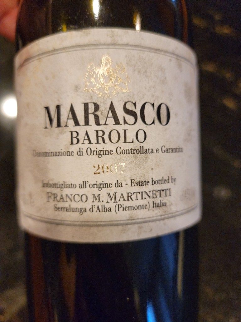 2007 Franco M. Martinetti Barolo Marasco, Italy, Piedmont, Langhe ...