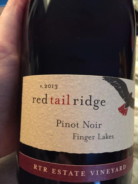 2013 Red Tail Ridge Winery Pinot Noir Estate Grown, USA, New York ...