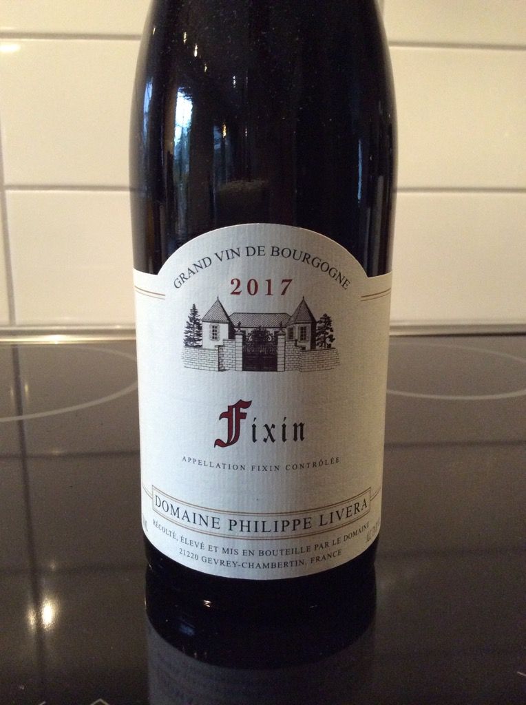 2017 Philippe Livera Fixin, France, Burgundy, Côte de Nuits, Fixin ...