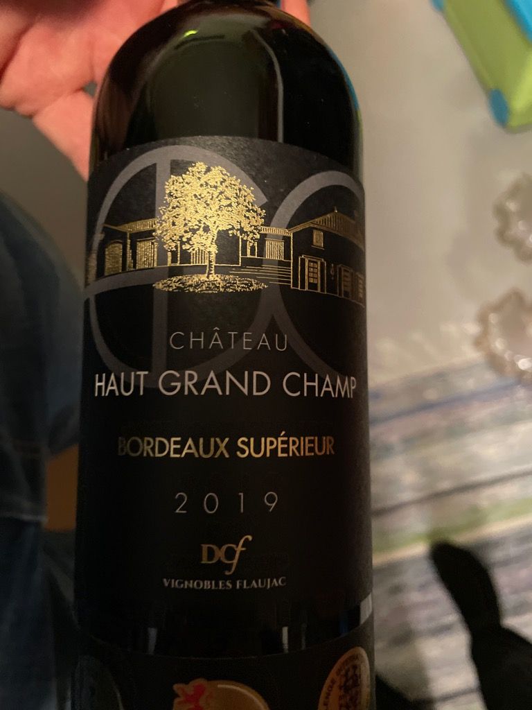 2019 Château Haut-Grand Champ, France, Bordeaux - CellarTracker