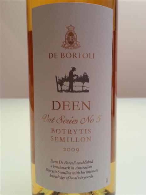 2009 De Bortoli Deen De Bortoli Vat 5 Botrytis Sémillon, Australia, New South Wales, Big Rivers ...