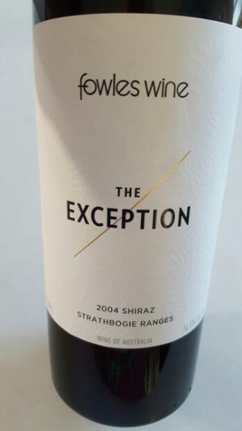 2004 Fowles Wine / Plunkett Fowles Shiraz The Exception, Australia ...