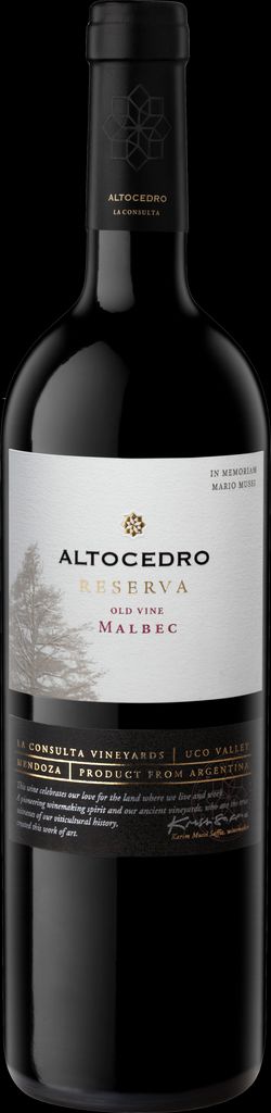2020 Altocedro Malbec Old Vine Reserve, Argentina, Mendoza, Valle de ...