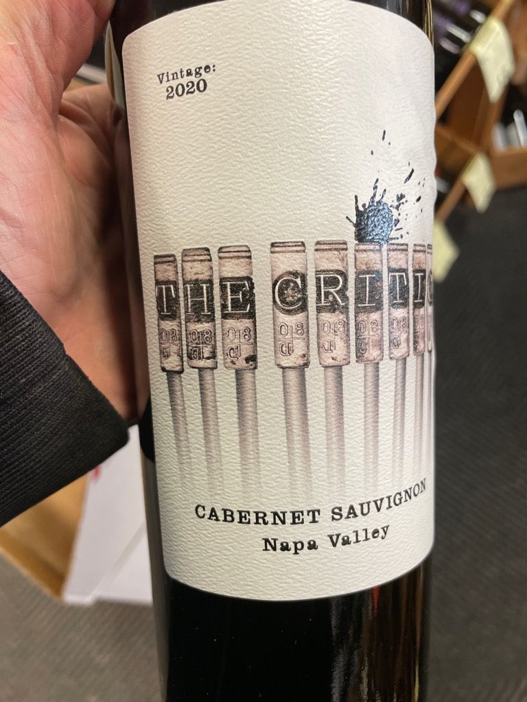 2020 Critical Vineyards Cabernet Sauvignon The Critic, USA, California ...