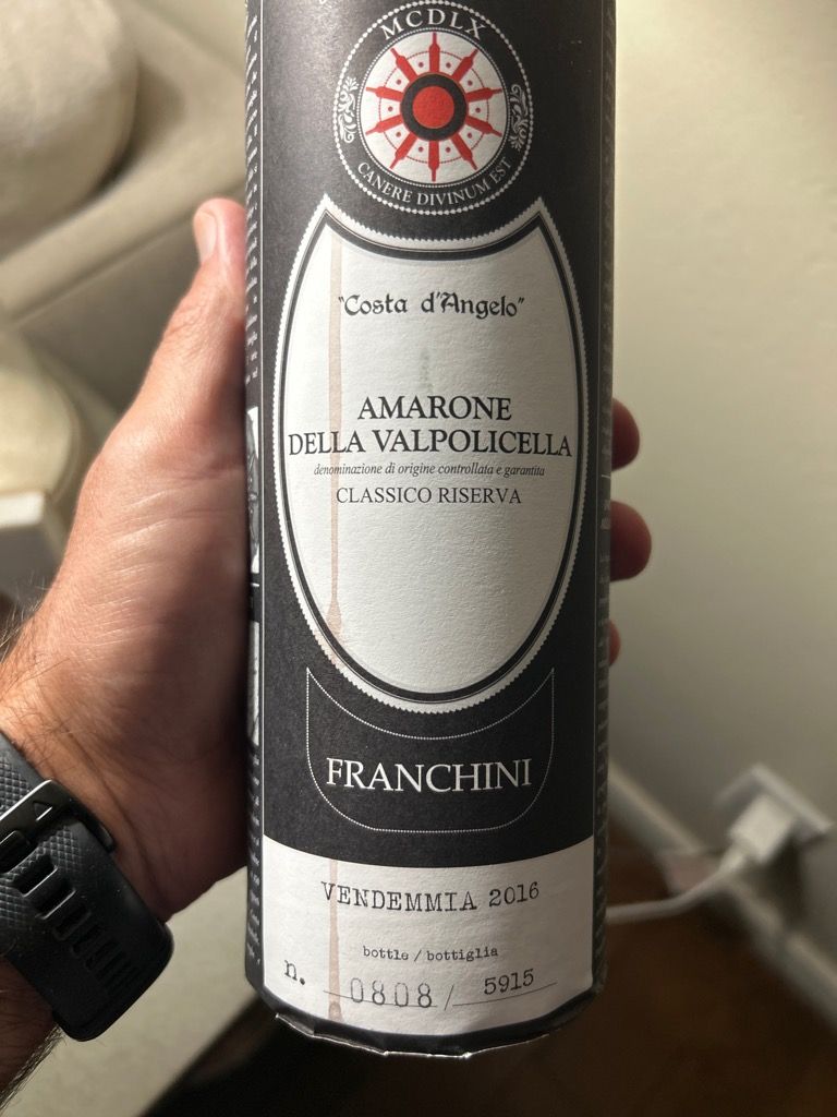 2016 Franchini Amarone della Valpolicella Classico Riserva Costa d ...