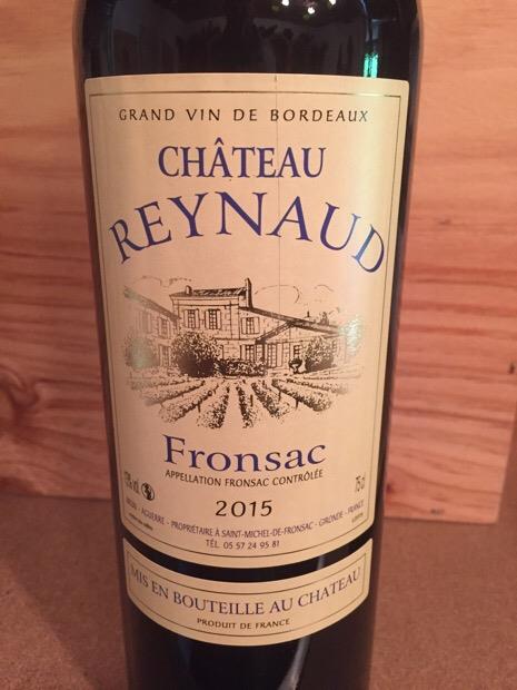 2015 Château Reynaud, France, Bordeaux, Libournais, Fronsac - CellarTracker