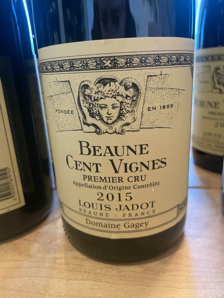1988 Louis Jadot Beaune 1er Cru Cent-Vignes Domaine Gagey, France ...