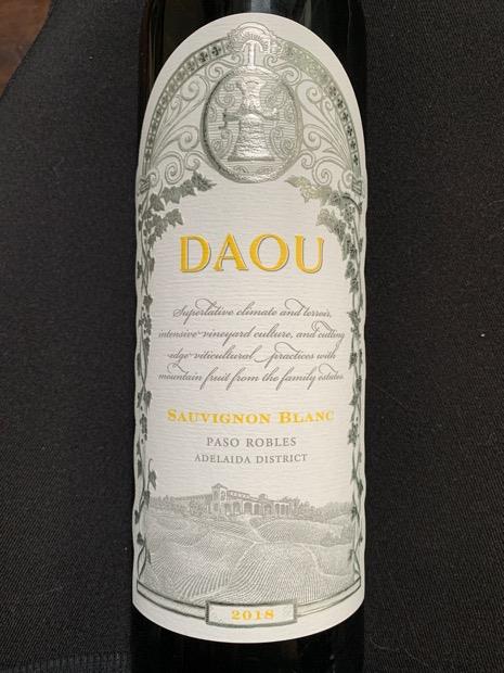 2018 Daou Vineyards Sauvignon Blanc Estate, USA, California, Central ...