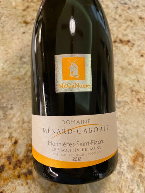 2012 Menard-Gaborit Muscadet de Sèvre-et-Maine Monnières-Saint-Fiacre ...