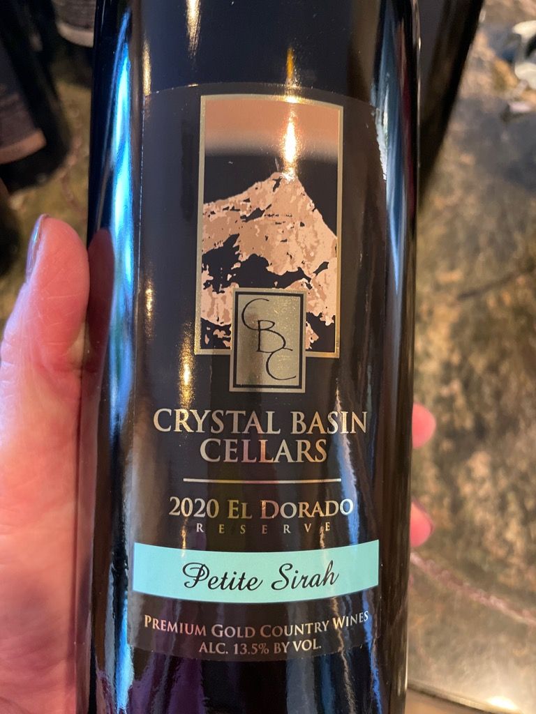 2020 Crystal Basin Cellars Petite Sirah, USA, California, Sierra ...