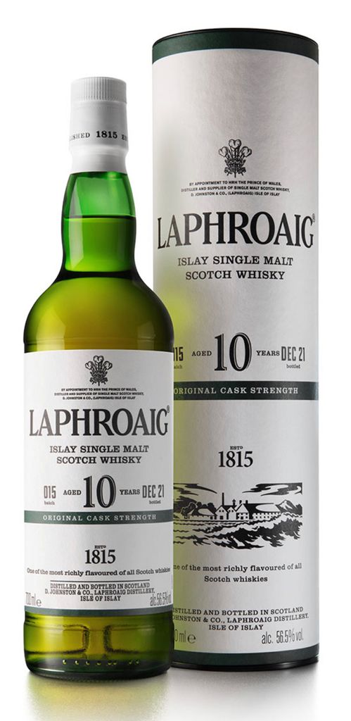 NV Laphroaig 10 Years Old Cask Strength (Batch 015 56.5%) Bottled Dec ...
