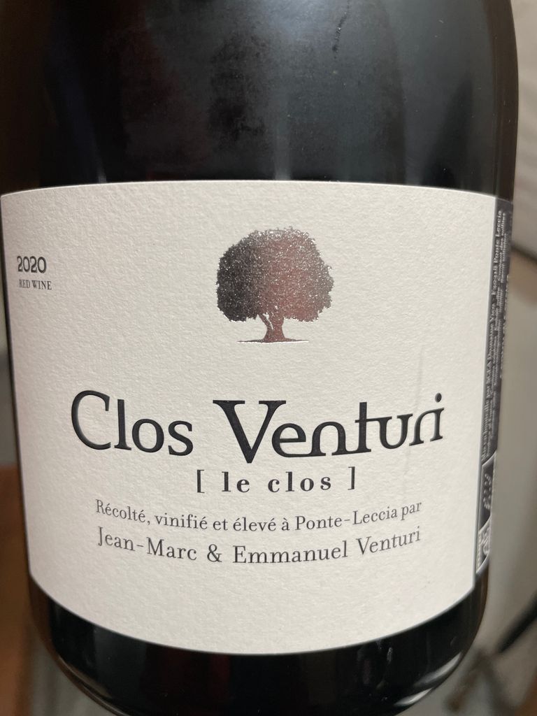 2021 Domaine Vico Corse Clos Venturi Le Clos, France, Corsica, Corse ...