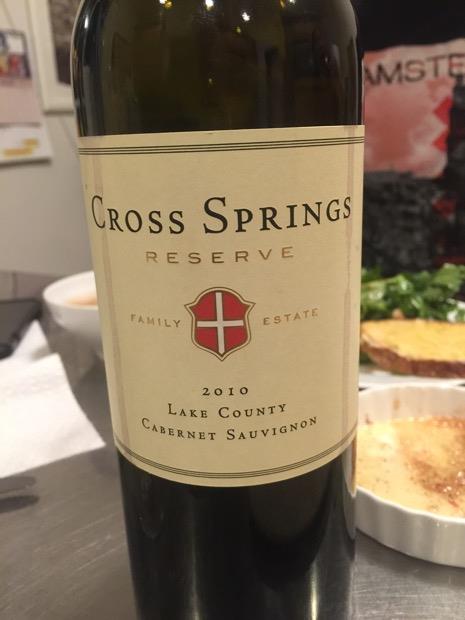 2010 Cross Springs Cabernet Sauvignon Reserve, USA, California, North ...