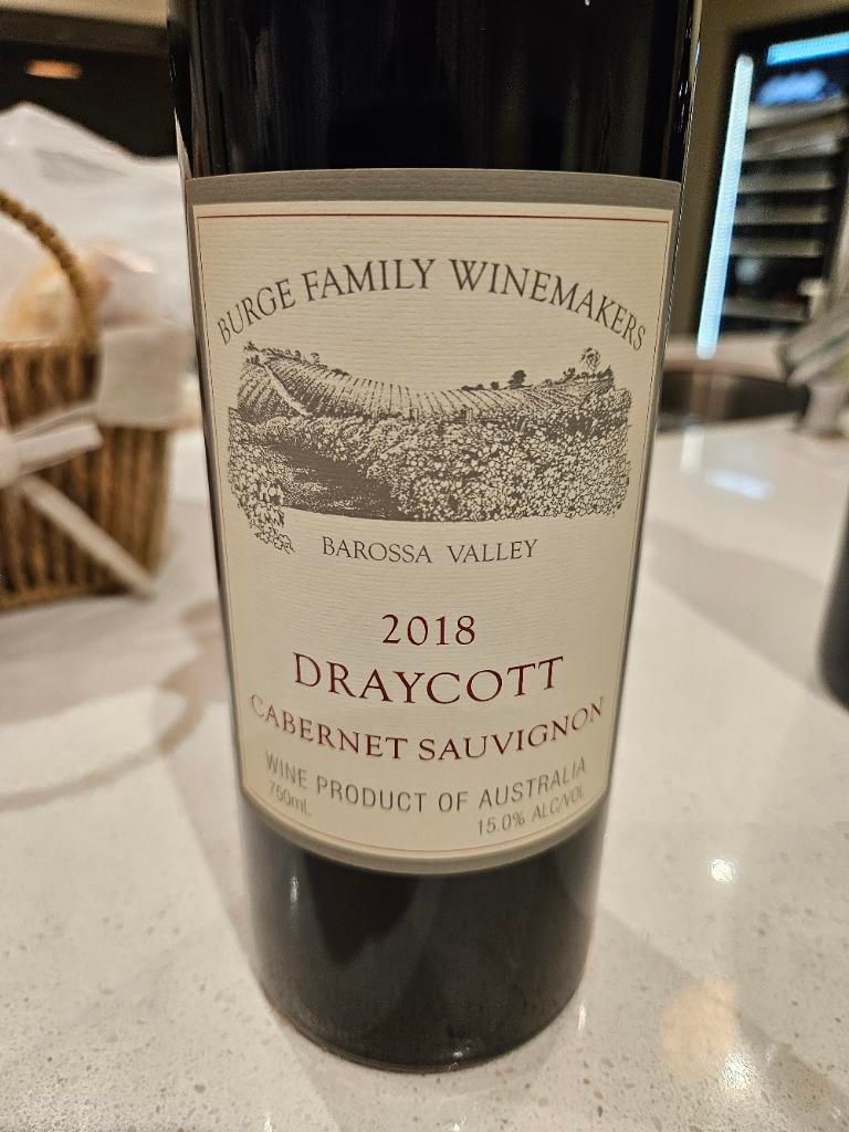 2018 Burge Family Cabernet Sauvignon Draycott, Australia, South ...