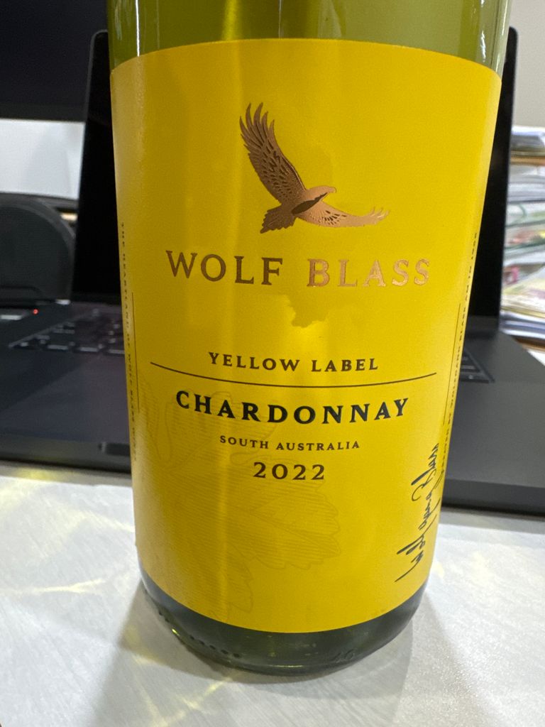 2022 Wolf Blass Chardonnay Yellow Label, Australia, South Australia ...