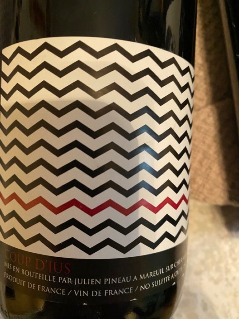 2019 Julien Pineau Coup d'Jus Clos Roche Blanche, France, Loire Valley ...