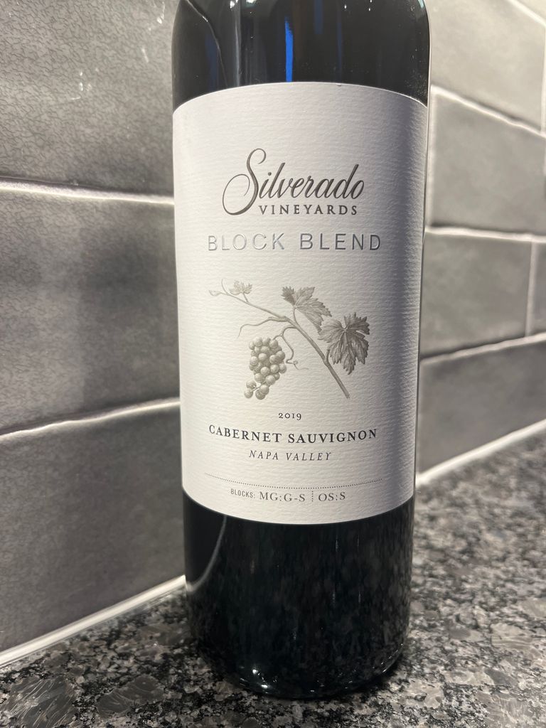 2019 Silverado Vineyards Cabernet Sauvignon Block Blend SV:A-T MG:M-T ...