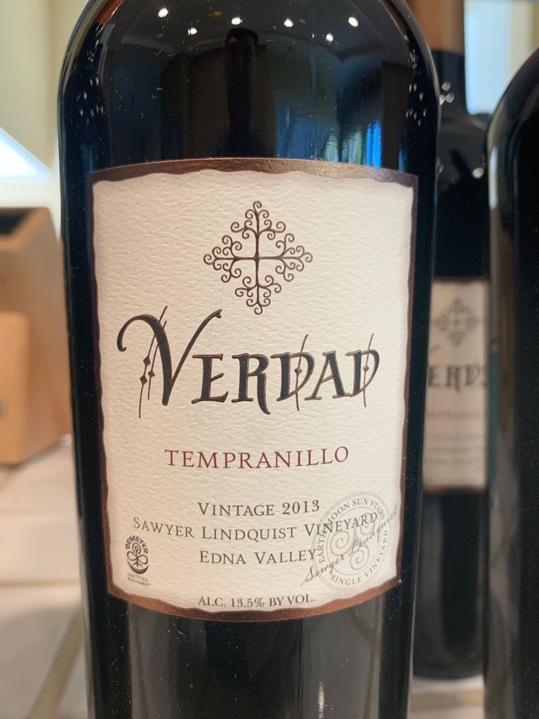 2014 Verdad Tempranillo Sawyer Lindquist Vineyard Edna Valley, USA ...