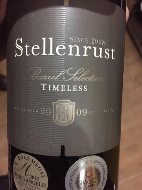 2008 Stellenrust Timeless, South Africa, Coastal Region, Stellenbosch ...