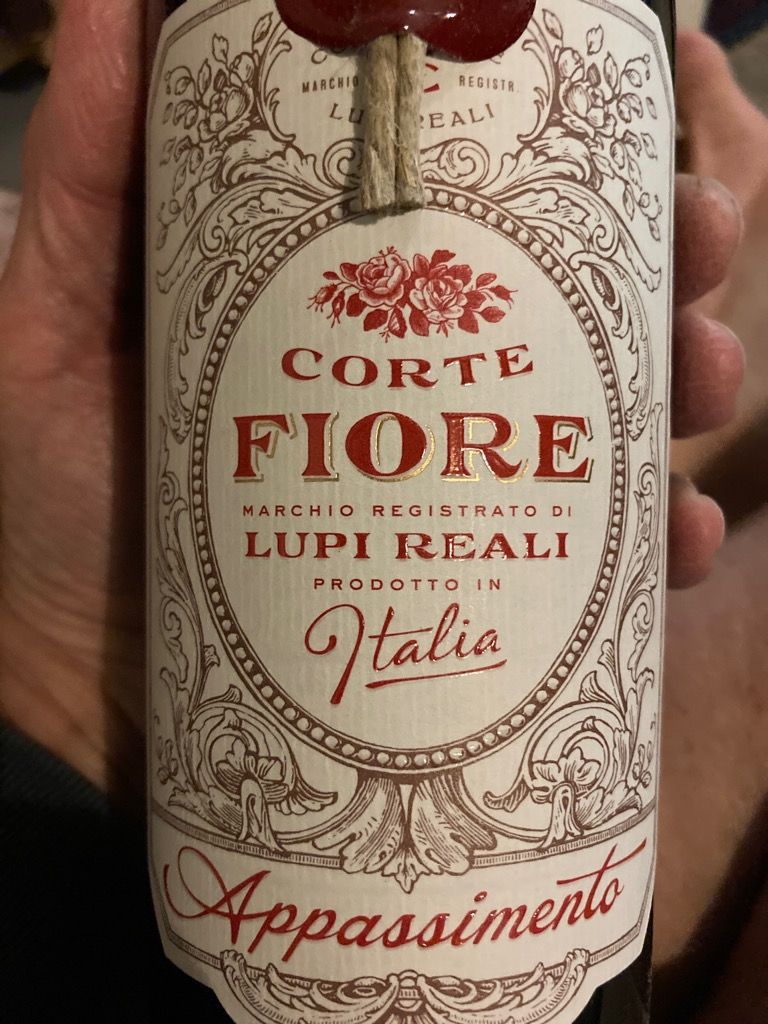2018 Lupi reali Corte Fiore Appassimento, Italy - CellarTracker
