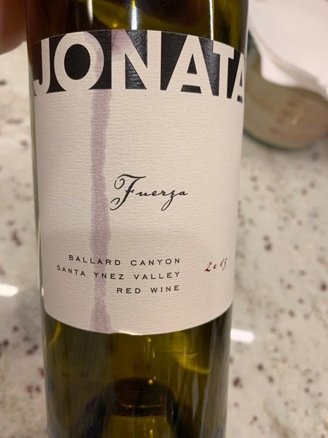 2015 Jonata Winery Fuerza, USA, California, Central Coast, Ballard ...