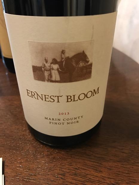 2015 Ernest Bloom Pinot Noir, USA, California, San Francisco Bay, Marin ...