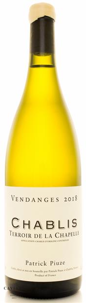 2018 Patrick Piuze Chablis Terroir de la Chapelle, France, Burgundy ...