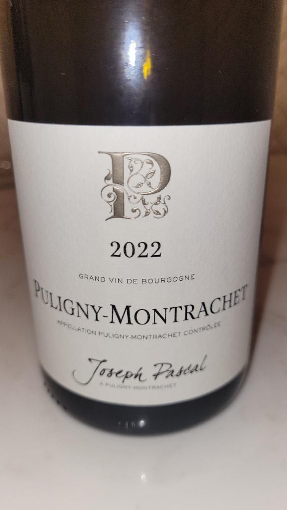 2022 Joseph Pascal Puligny-Montrachet, France, Burgundy, Côte de Beaune ...