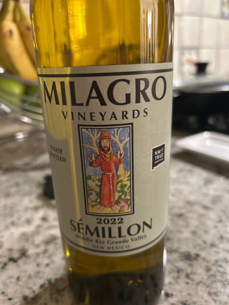 2020 Milagro Vineyards Sémillon, USA, New Mexico - CellarTracker