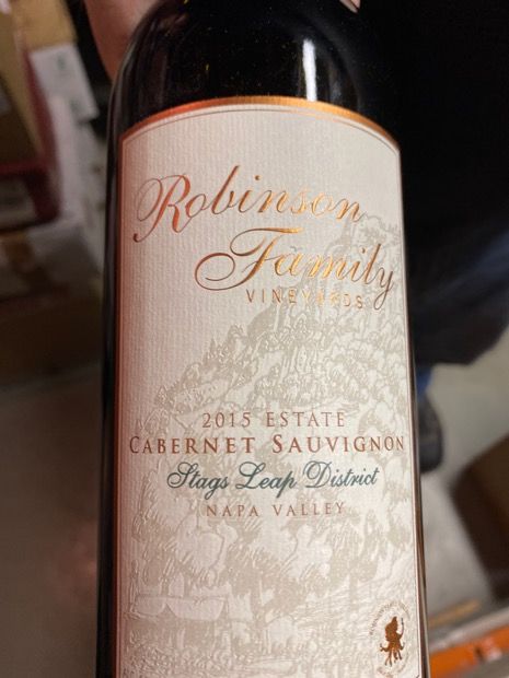 2015 Robinson Family Vineyards Cabernet Sauvignon, USA, California ...
