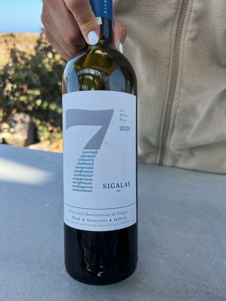2022 Sigalas Assyrtiko Epta Oia, Greece, Aegean, Cyclades, Santorini ...
