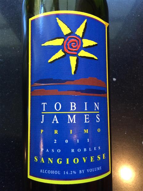 2009 Tobin James Sangiovese Primo, USA, California, Central Coast, Paso ...
