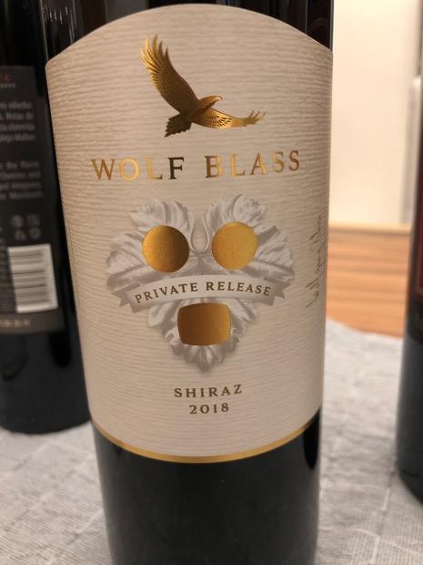 2018 Wolf Blass Shiraz Private Release, Australia, South Australia, Barossa, Barossa Valley ...