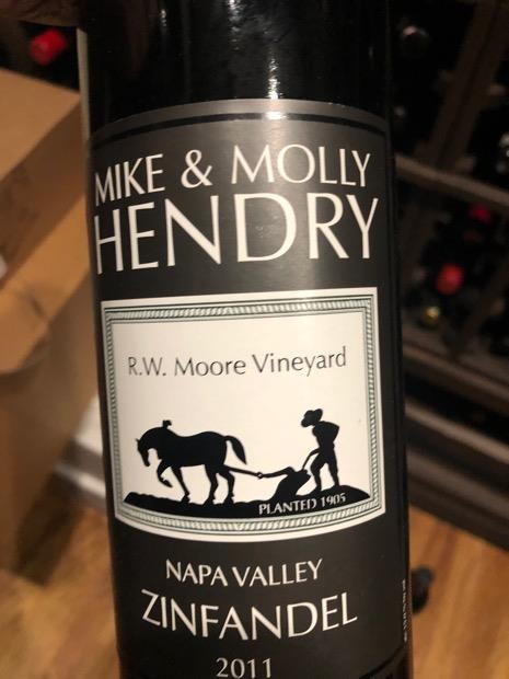 2011 Mike & Molly Hendry Zinfandel R.W. Moore Vineyard, USA, California ...