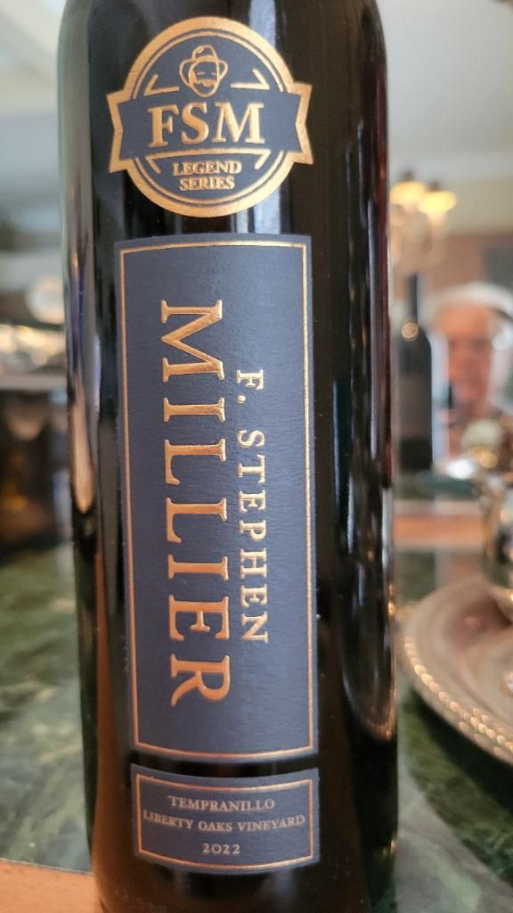 2022 F. Stephen Millier Tempranillo FSM Legend Series Liberty Oaks ...