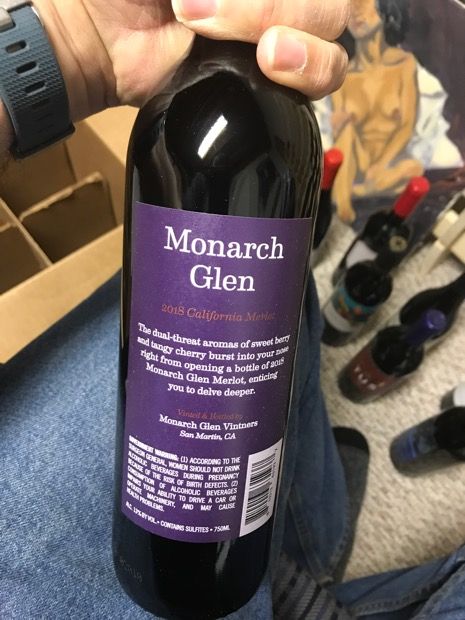 2018 Monarch Glen Merlot, USA, California - CellarTracker