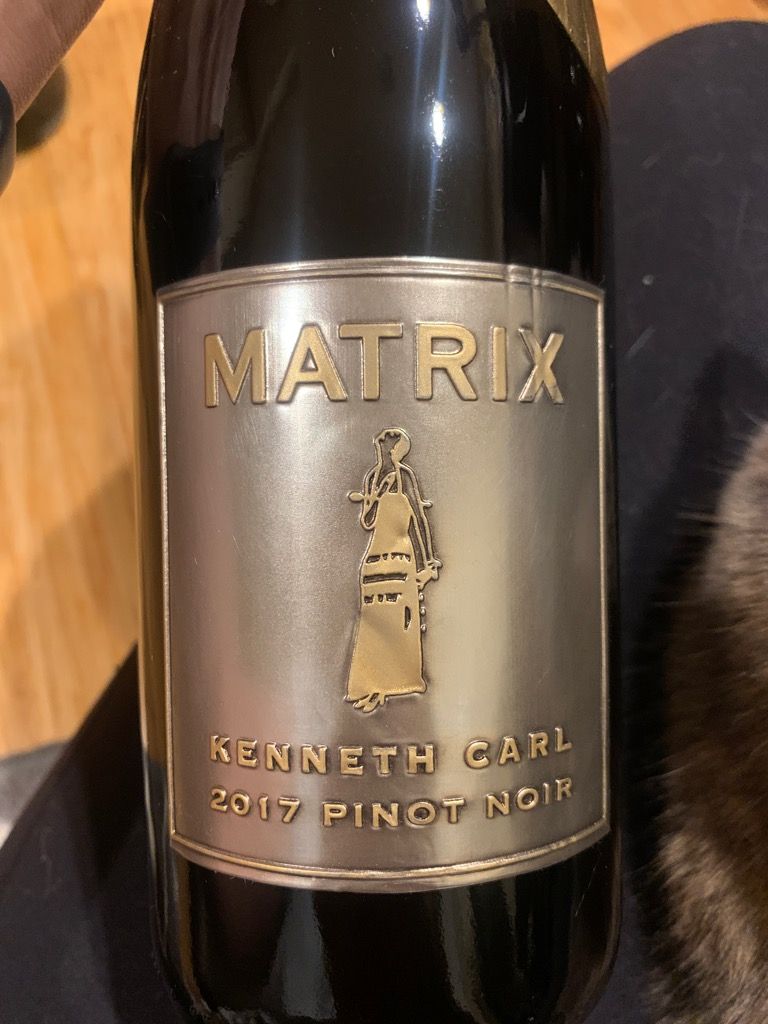 2017 Matrix Pinot Noir Reserve Kenneth Carl, USA, California, Sonoma ...