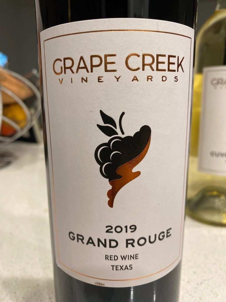 2019 Grape Creek Vineyards Grand Rouge, USA, Texas, Texas Hill Country ...