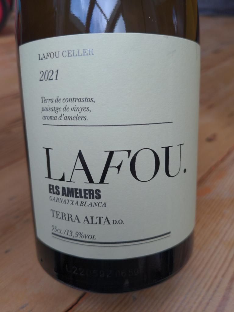 2022 Lafou Celler Garnatxa Blanca Terra Alta Els Amelers, Spain ...