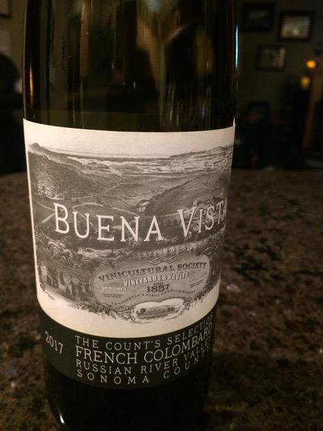 2017 Buena Vista The Count's Selection French Colombard, USA ...